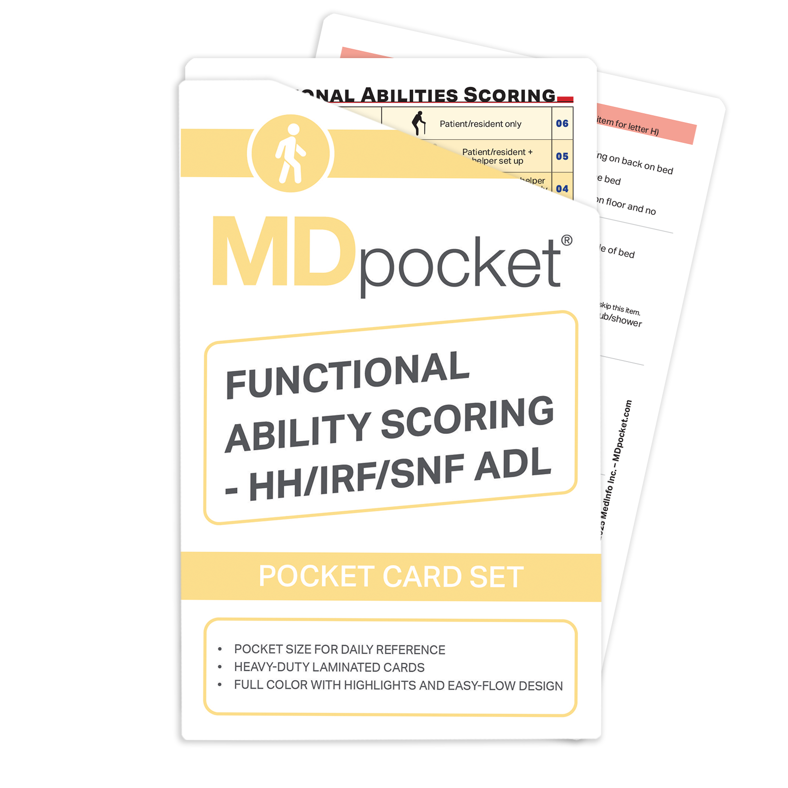 MDpocket® Functional Ability Scoring - HH/IRF/SNF ADL Pocket Card