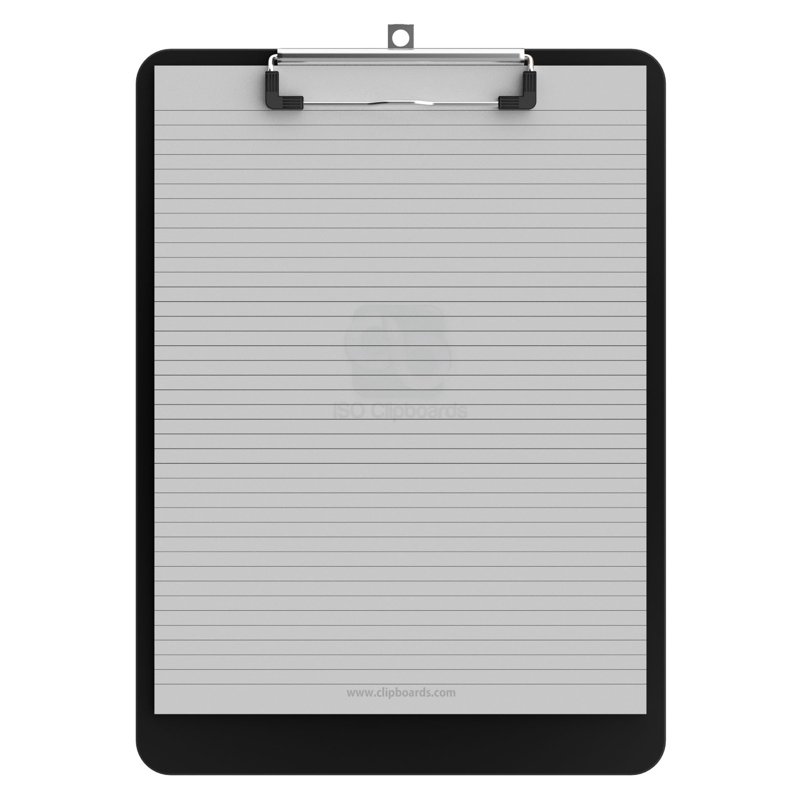 Letter Size 8.5 x 11 Plastic Clipboard | Black