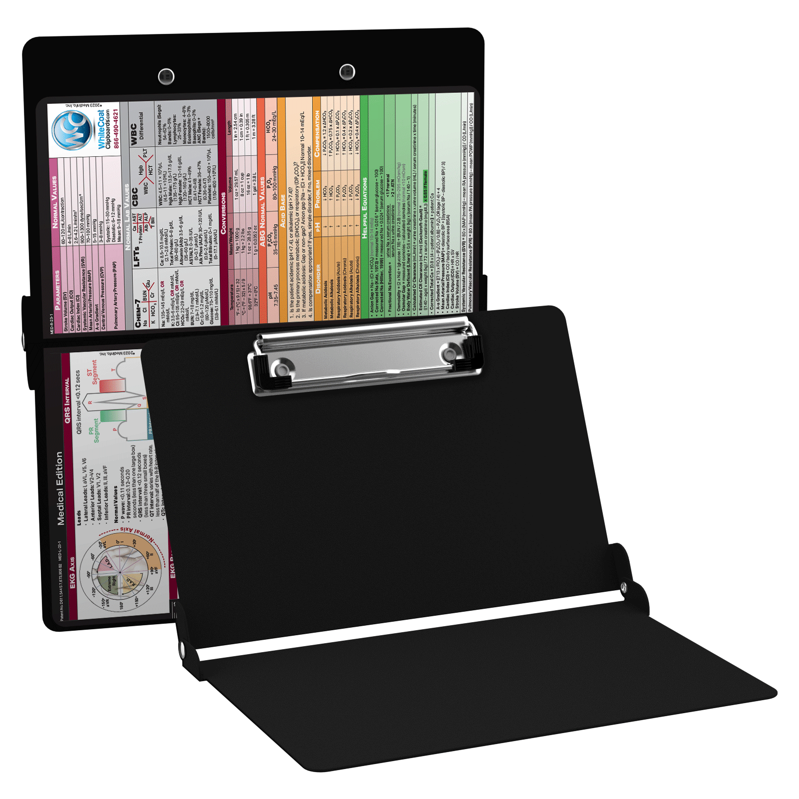 WhiteCoat Clipboard® - Black Medical Edition
